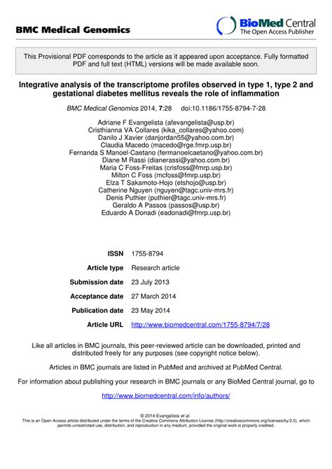 Pdf Integrative Analysis Of The Transcriptome Profiles Observed In