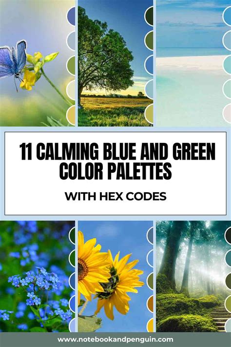 11 Beautiful Blue And Green Color Palettes With Hex Codes