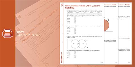 👉 Multiple Choice Probability Questions And Answers Probability