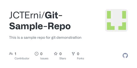 GitHub JCTErni Git Sample Repo This Is A Sample Repo For Git Demonstration