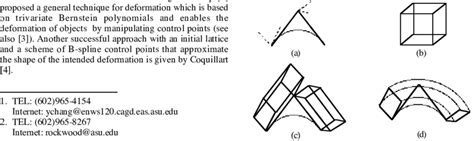 a bézier curve control polygon and userspecified axes b cube