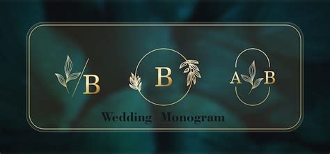 B 편지 배너 미니멀리즘 디자인 식물 배경 결혼식 모노그램 기업 비즈니스 정체성에 대 한 그래픽 알파벳 기호 비즈니스 및 광고에 대 한 벡터 라인 아이콘 프리미엄 벡터