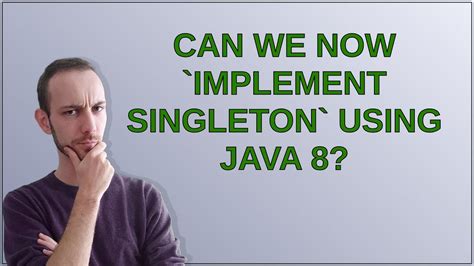 codereview can we now implement singleton using java 8 youtube