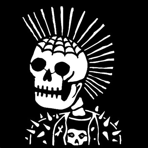 Punk Skeleton By Anarchostencilism On Deviantart