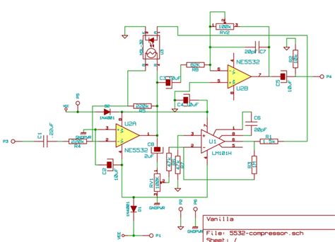 Audio Compressor Schematic Diagram