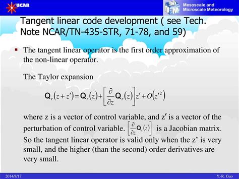 Ppt Wrfvar Code Development Tangent Linear And Adjoint Code
