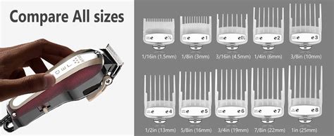 Professional Hair Clipper Guards Guides 10 Pcs Coded