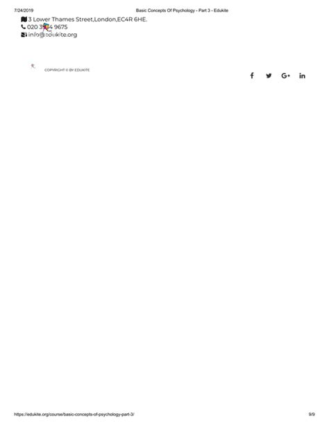 Basic Concepts Of Psychology Part 3 Edukite Pdf