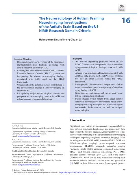 Pdf The Neuroradiology Of Autism Framing Neuroimaging Investigations Of The Autistic Brain