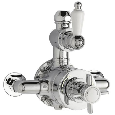Nuie Edwardian Twin Thermostatic Exposed Shower Valve Low Price