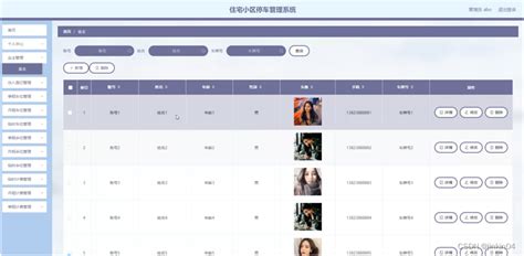 java php node js python住宅小区停车管理系统【2024年毕设】 小区物业停车管理系统界面设计 csdn博客
