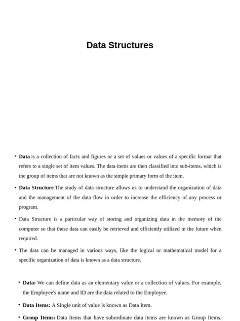 data structures pdf