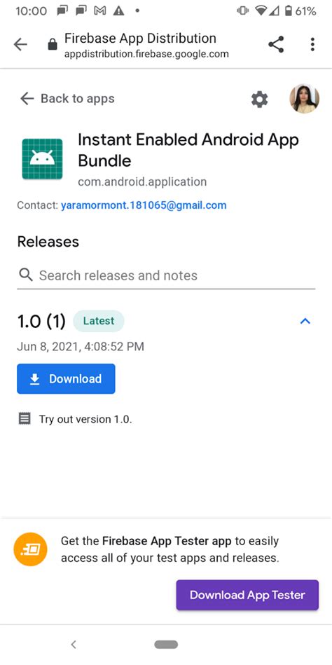 distribute app bundle releases to testers codelab firebase