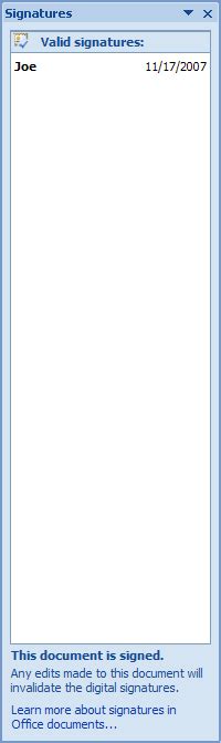 view or remove signatures digital signature security microsoft office excel 2007 tutorial