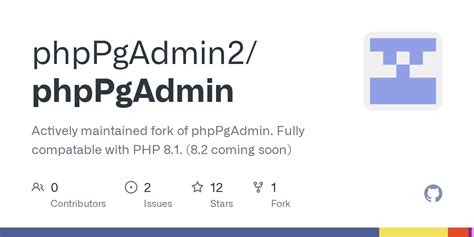 Github Phppgadmin2phppgadmin Actively Maintained Fork Of Phppgadmin Fully Compatable With