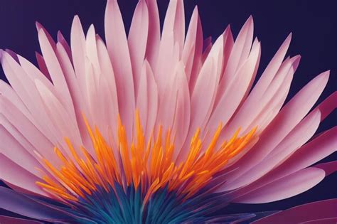 Premium Ai Image Bioluminescent Beautiful Fairy Flowers Background Ai Generative