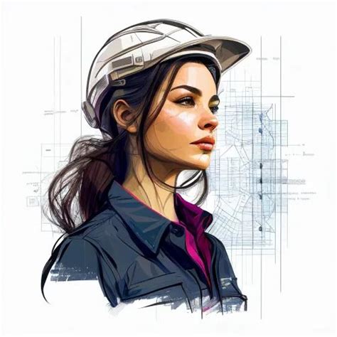 Female Engineer Free Vector Download Female Engineer Engineering Girls Engineer Girl