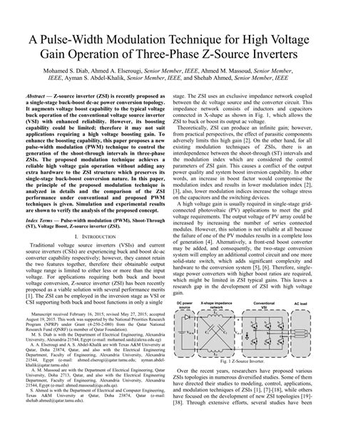pdf a pulse width modulation technique for high voltage gain