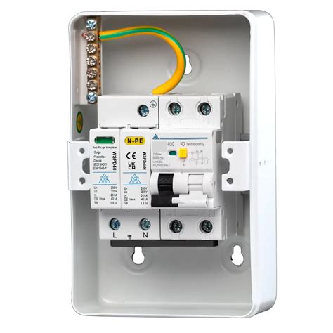 Ev Consumer Unit With A Type Dp C32 Rcbo And Spd Trade Electrical