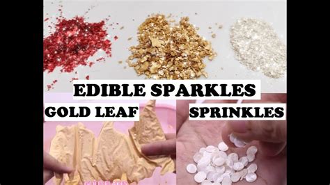 3 Ingredient Edible Sparkles Gold Leaf Step By Step Tutorial Youtube
