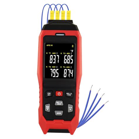Thermocouple Thermometer Channels Data Logger Portable K Type Thermometer With Groups