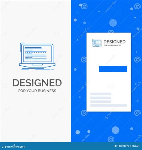 Business Logo For Code Coding Computer Monoblock Laptop Vertical
