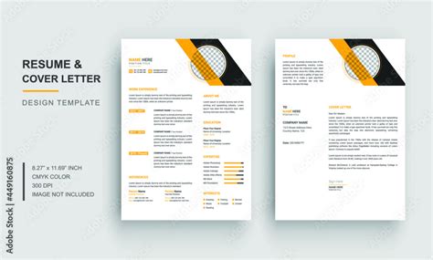 Resume Design With Cover Letter Template Resume And Letterhead