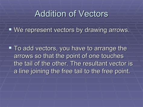 vectors and scalars and kinematics ppt physics science