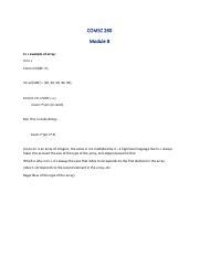 C Example Of Array Understanding Array Indexing And Pointer Course Hero