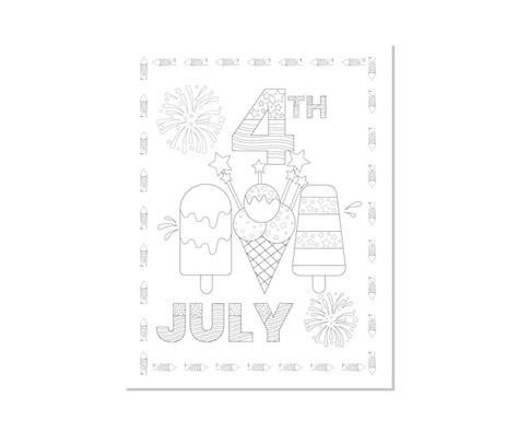 Premium Vector A Drawing Of Ice Creams With The Words July 4th On It