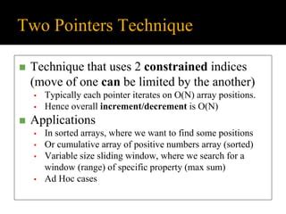 Two Pointers Technique Mostafa Saad Pptx
