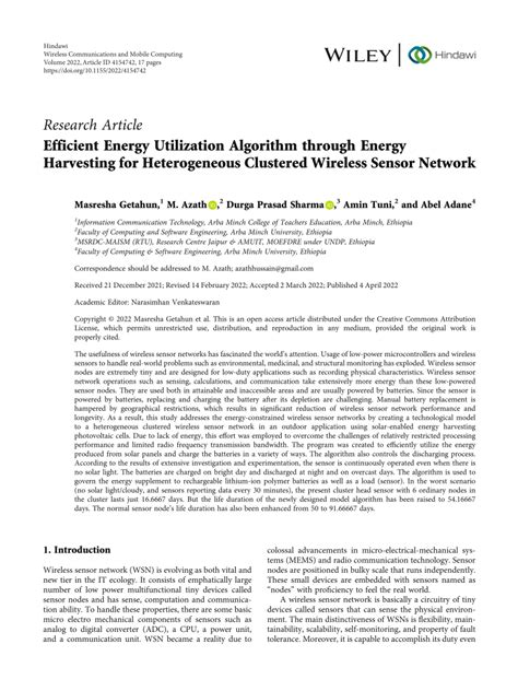 Pdf Efficient Energy Utilization Algorithm Through Energy Harvesting