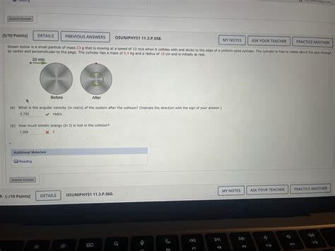 Solved A What Is The Angular Velocity In Rad S Of The Chegg