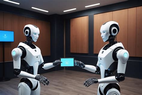 Generative Ai And Operational Serve Enable Two Ai Robots To Converse In