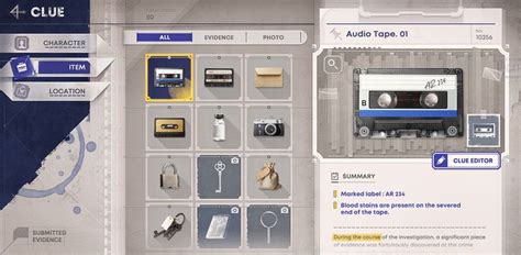 detective adventure game ui behance game ui game ui design game