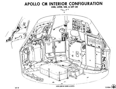Lunar Module Spacecraft Internal Layout