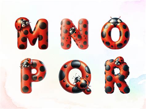 Ladybug Font Ladybug Letters Png Ladybug Clipart Alphabet Png Doodle
