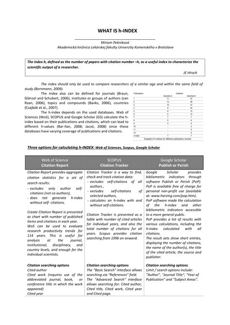 pdf what is h index