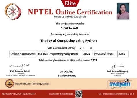 shweta sah on linkedin connections thejoyofcomputingusingpython nptel