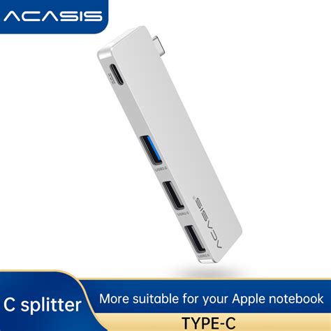 ACASIS Type C Docking Apple Laptop Converter Extended USB Adapter Hub Macbook Pro Thunder 3 USB3
