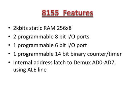 Ppt Peripheral Interface Device 8155 Io Interface And Timer