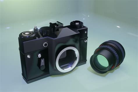 Premium Photo Old Vintage Film Camera 3d Rendering Illustration