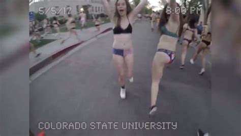 University Babes Honour Tradition Of Stripping Off For Yearly ‘undie