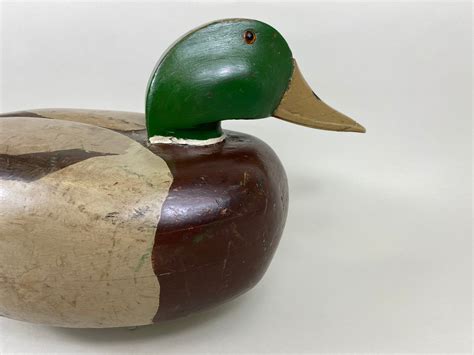 Joseph Pinter Mallard Drake Circa 1930s 5620 Muddy Water Decoys
