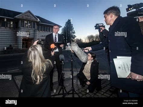 Detective Chief Inspector Phil Etheridge Makes A Statement Outside Doncaster Crown Court After