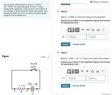 Solved Review Constants Part B You Set Up The Circuit Shown Chegg