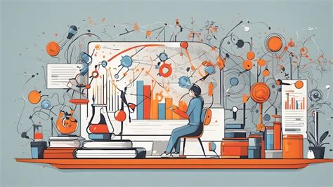 Premium Ai Image Flat Illustration Of Data Analysis