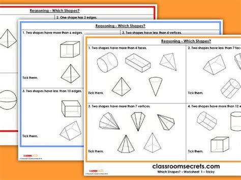 Sats Ks1 Reasoning Which Shapes Test Practice By Classroom Secrets Teaching Resources
