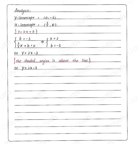 Solved E Movement Of The Which Inequality Has The Graph Shown Below Y 12 X 3 Y