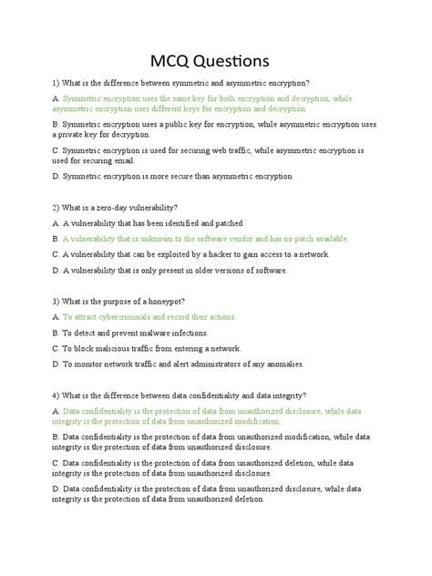 mcq questions cybersecurity pdf malware computer virus